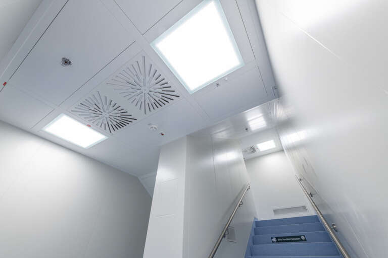 Clean room design for blood plasma fractionation