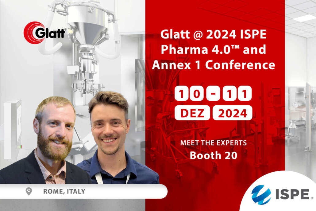 Glatt Automation Expertise at ISPE 2024. Booth No. 20.