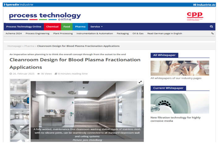 Glatt Pharma+Biotech Process & Plant Engineering
